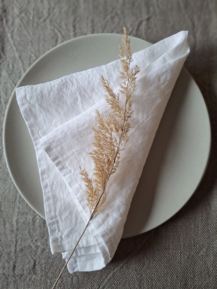 Napkin - 1 pieces - 100% linen, crash effect | H & D Home Design